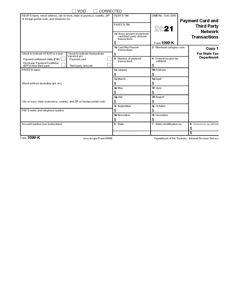 IRS Form 1099 K Payment Processing Reporting Jackson Hewitt
